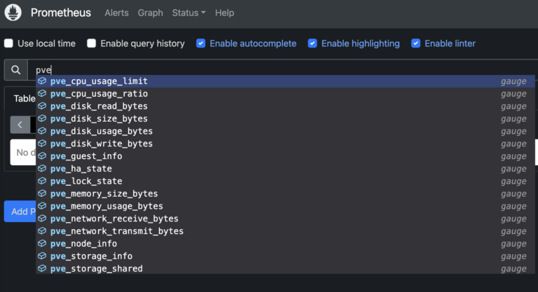 An Overview of Proxmox Monitoring via Prometheus